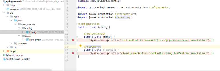 @Postconstruct and @Predestroy - JavaTute
